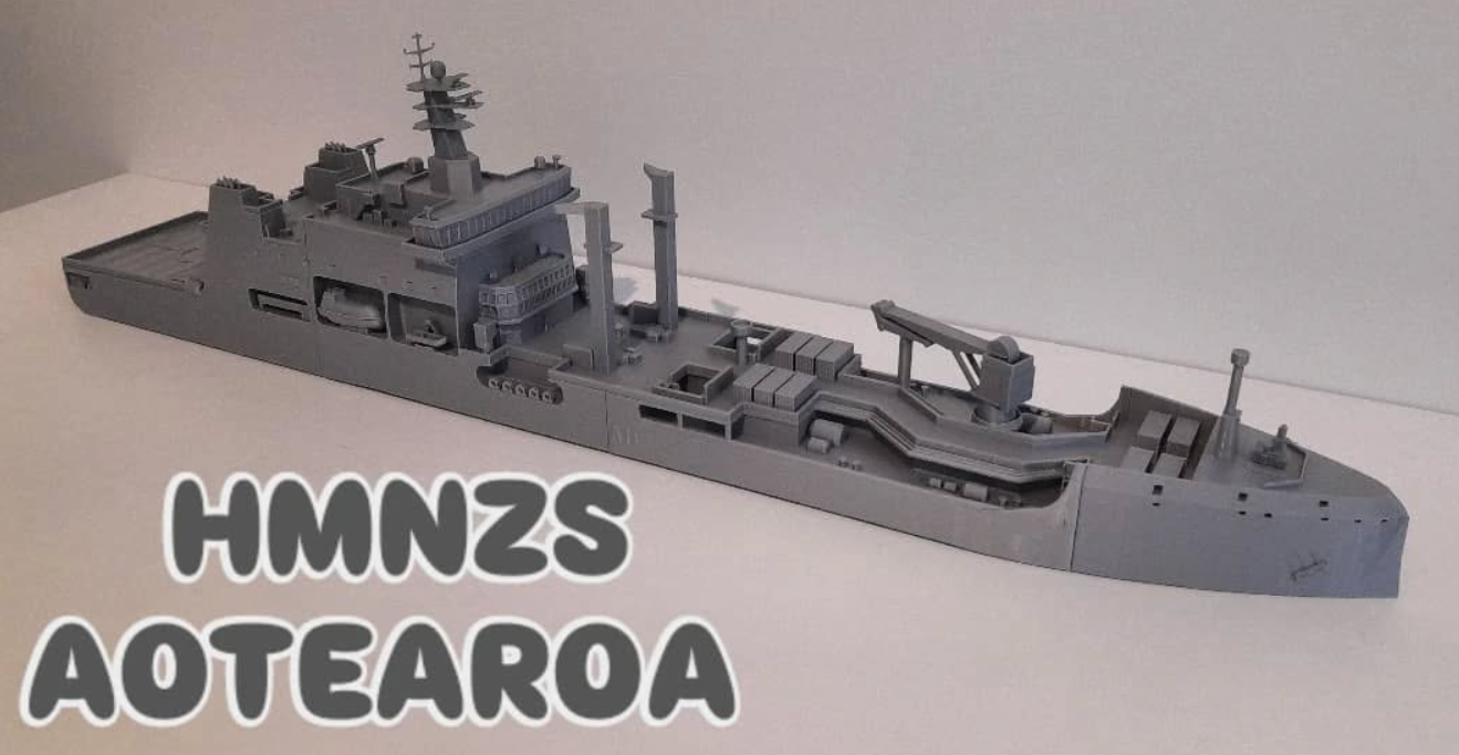 HMNZS Aotearoa Model Ship – Davis Custom 3D Prints